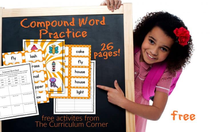 Compound Word Activities - The Curriculum Corner 123