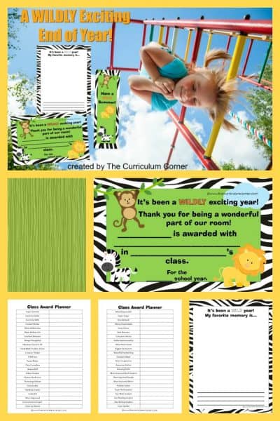 WILD End of Year Award Ideas from The Curriculum Corner - The ...