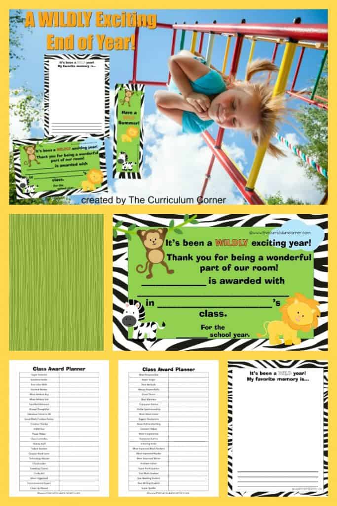 WILD End of Year Award Ideas from The Curriculum Corner - The ...