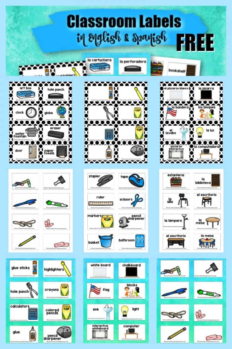 Editable Classroom Labels - The Curriculum Corner 123
