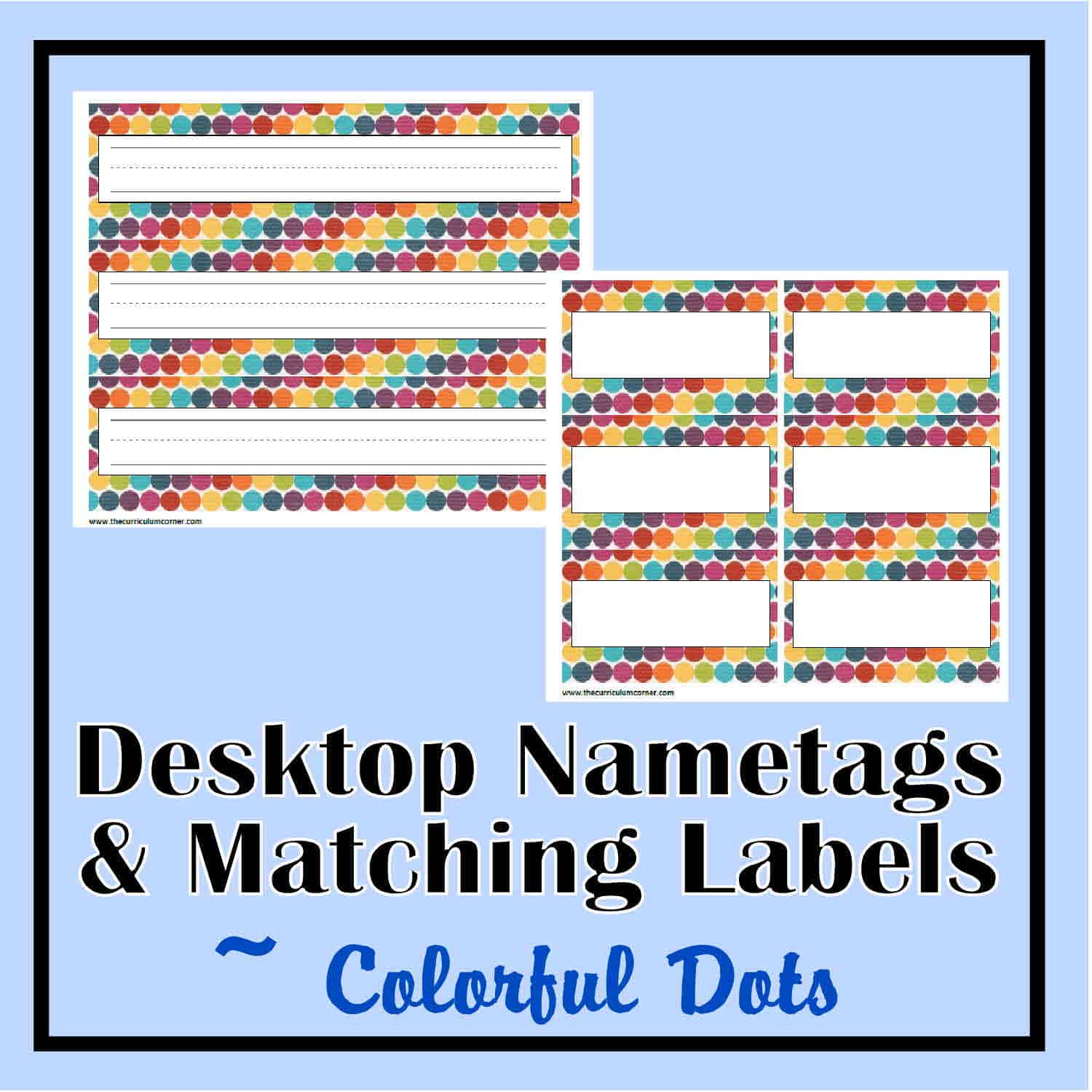 colorfuldots - The Curriculum Corner 123