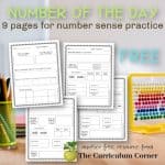 Printable Math Games - The Curriculum Corner 123