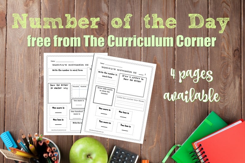 Using a number of the day activity can provide your students with ...