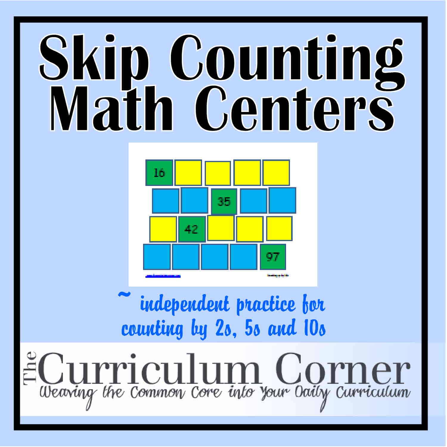skipcountingtitle - The Curriculum Corner 123