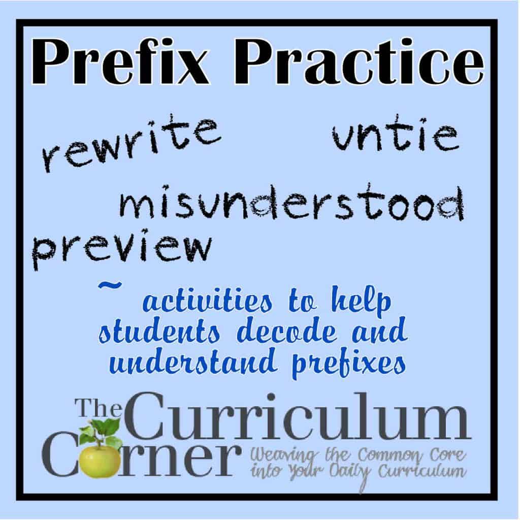 prefixtitle - The Curriculum Corner 123