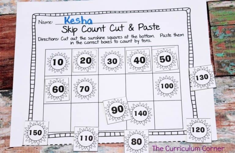 Skip Counting by 2s, 5s & 10s - The Curriculum Corner 123