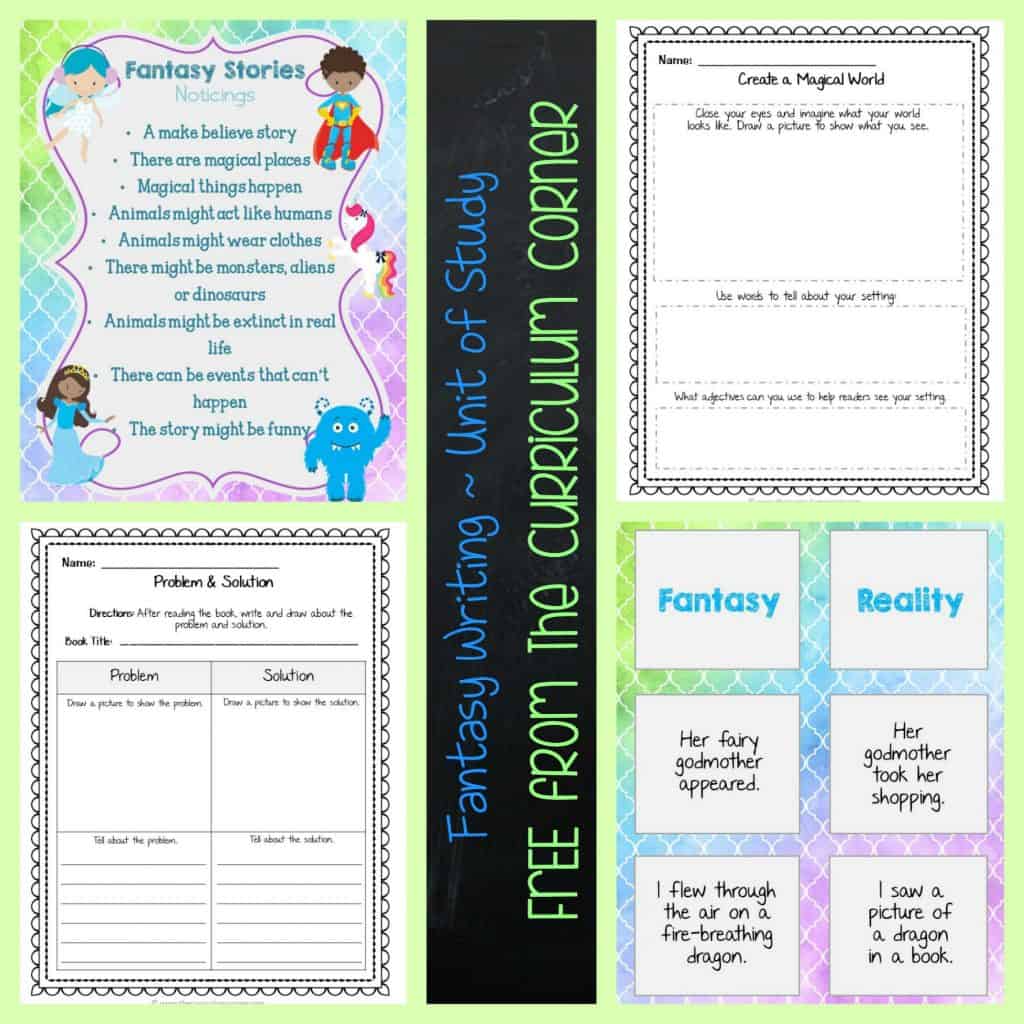 FREE Fantasy Writing Unit of Study from The Curriculum Corner | FREEBIE ...