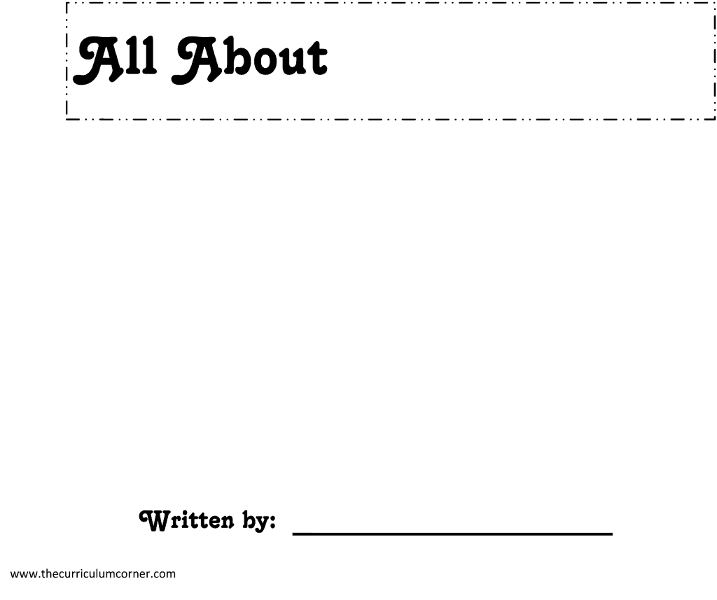 booklettitle - The Curriculum Corner 123