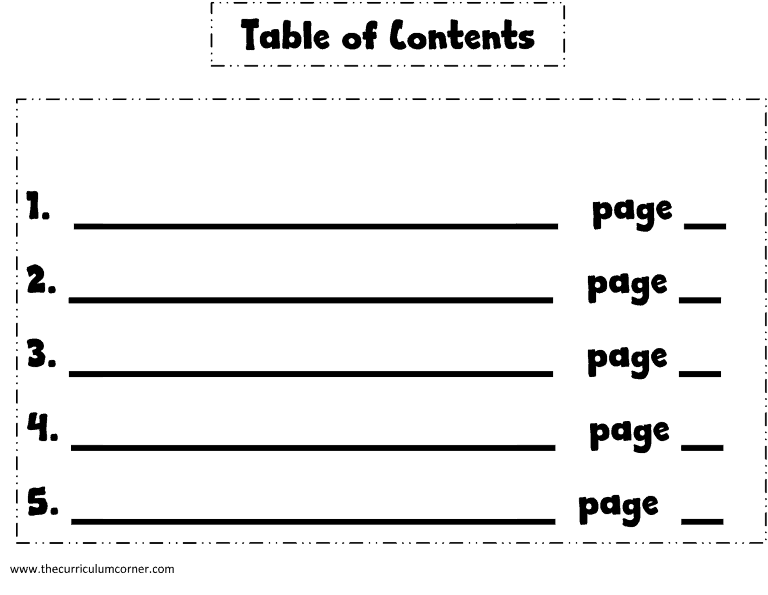 Informational Text Writing Blank Book Pages - The Curriculum Corner 123