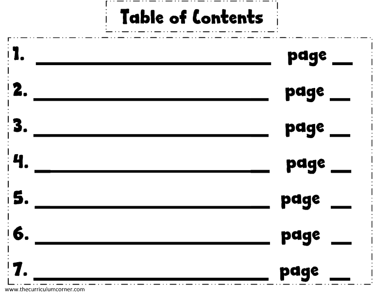Informational Text Writing Blank Book Pages - The Curriculum Corner 123