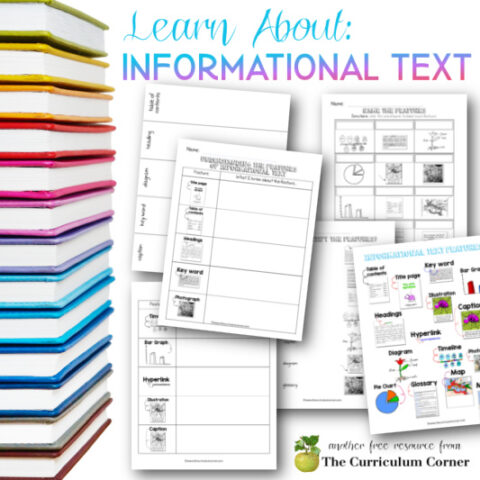 Informational Text Archives - The Curriculum Corner 123