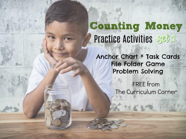 Counting Money Activities Set 1 - The Curriculum Corner 123