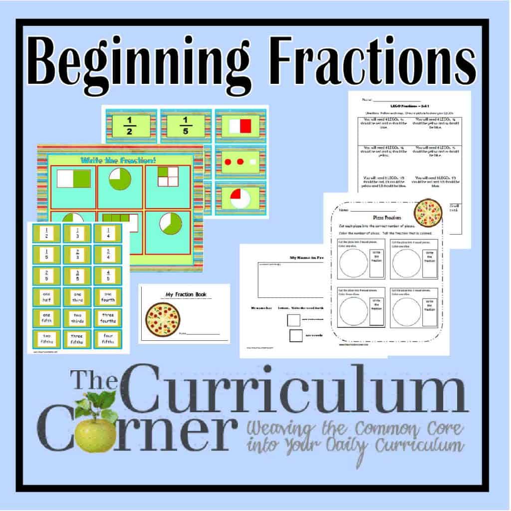 Free Beginning Fractions Activities - The Curriculum Corner 123