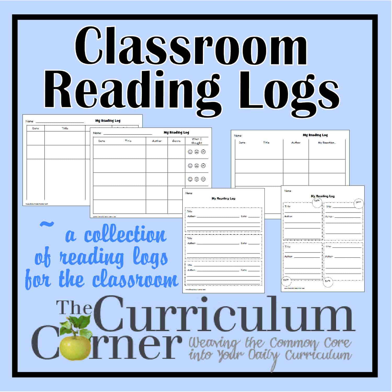 Class Reading Logs by The Curriculum Corner - The Curriculum Corner 123