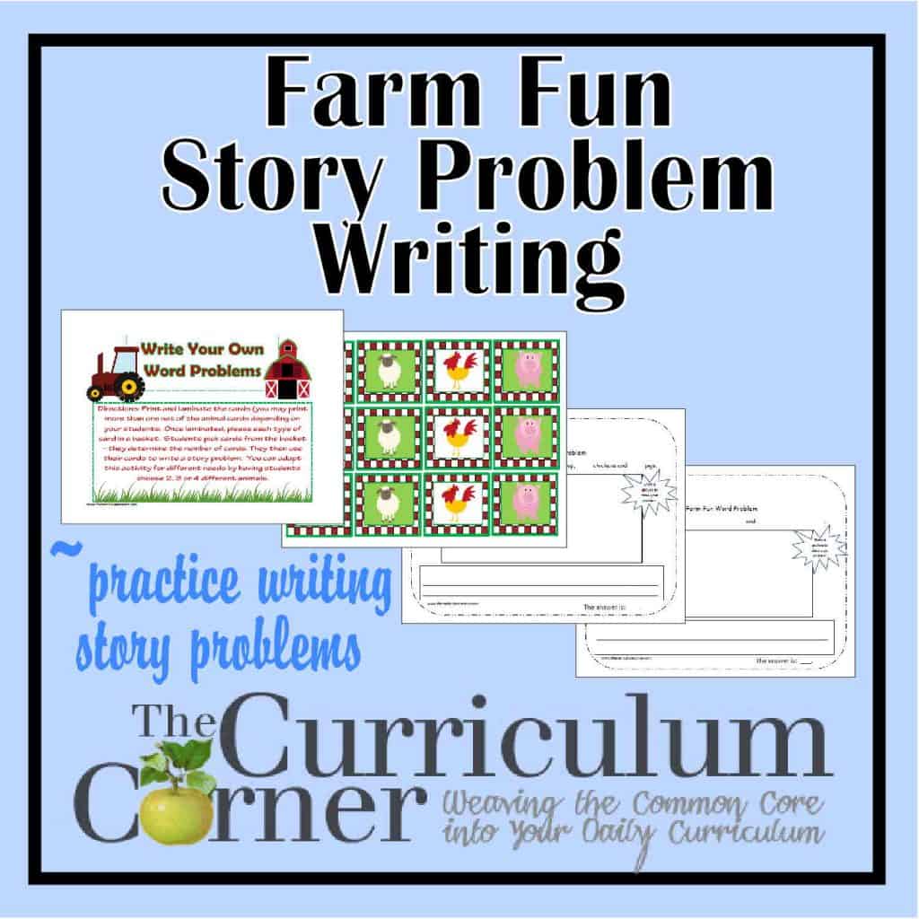 Farm Fun Story Problem Writing Activity by The Curriculum Corner - The ...