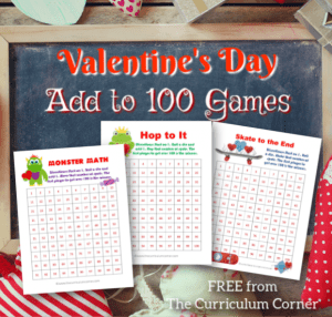 Printable Math Games - The Curriculum Corner 123