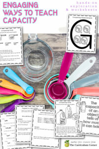 Engaging Ways to Help Children Learn Capacity - The Curriculum Corner 123