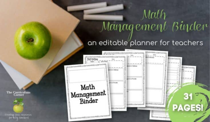 math management new 1 - The Curriculum Corner 123