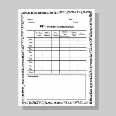Student Data Binder for Tracking Progress in the Classroom FREE from ...
