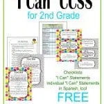 Everything "I Can" Common Core for 2nd Grade - The Curriculum Corner 123