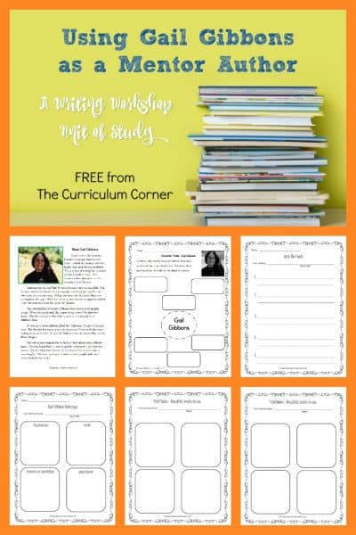 Author Study: Meet Gail Gibbons - The Curriculum Corner 123