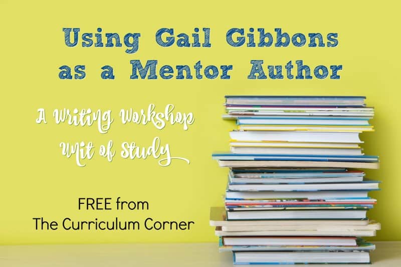 Author Study: Meet Gail Gibbons - The Curriculum Corner 123