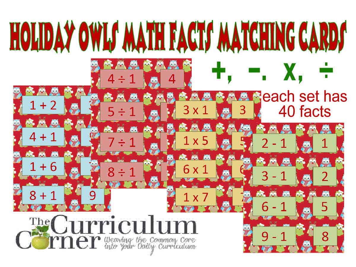 holidayowls - The Curriculum Corner 123