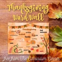 Thanksgiving Activities for the Classroom - The Curriculum Corner 123