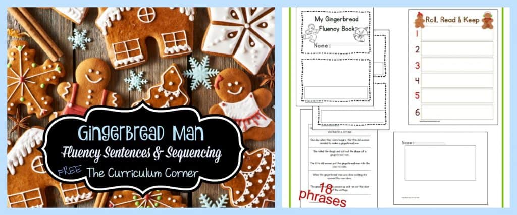 FREE Gingerbread Fluency & Sequencing Sentences from The Curriculum ...