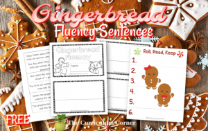 Gingerbread Man Sequencing & Fluency - The Curriculum Corner 123