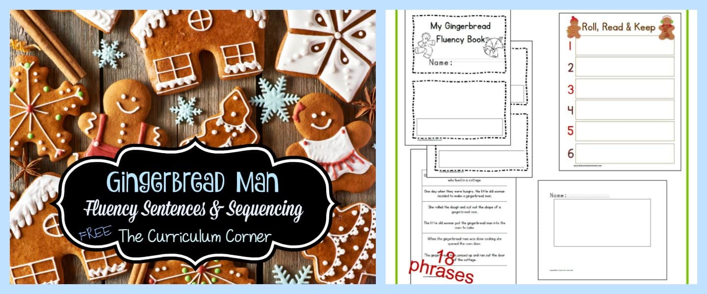 FREE Gingerbread Fluency & Sequencing Sentences from The Curriculum ...