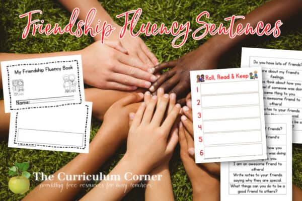 Friendship Fluency Sentences - The Curriculum Corner 123
