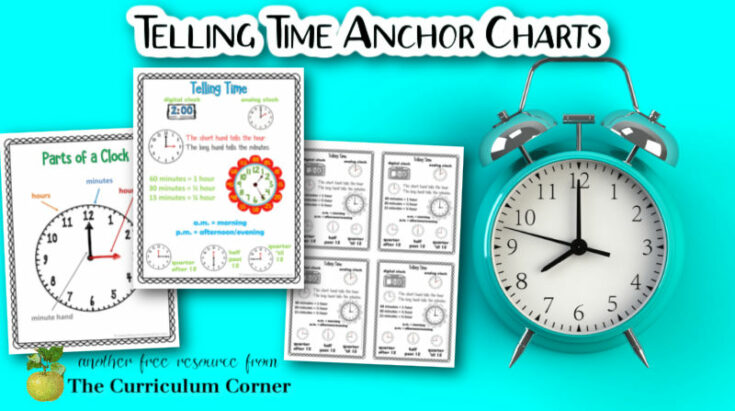 time anchor charts fb - The Curriculum Corner 123
