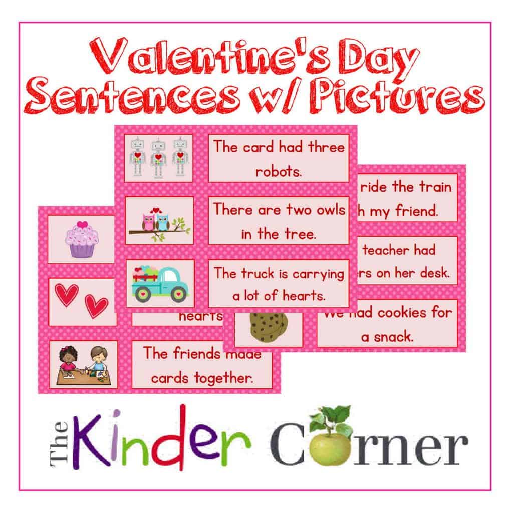 valentinesdaysentences - The Curriculum Corner 123