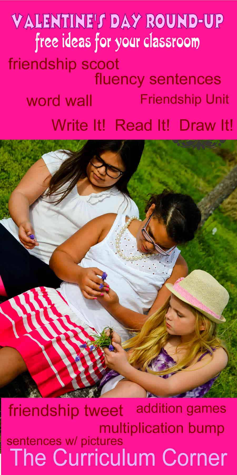 Valentine's Day Round-Up from The Curriculum Corner | Lots of free ...