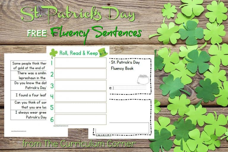 St. Patrick's Day Fluency Sentences - The Curriculum Corner 123