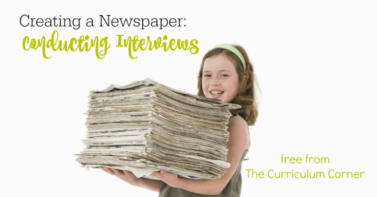 Newspapers Part 2: Conducting Interviews - The Curriculum Corner 123