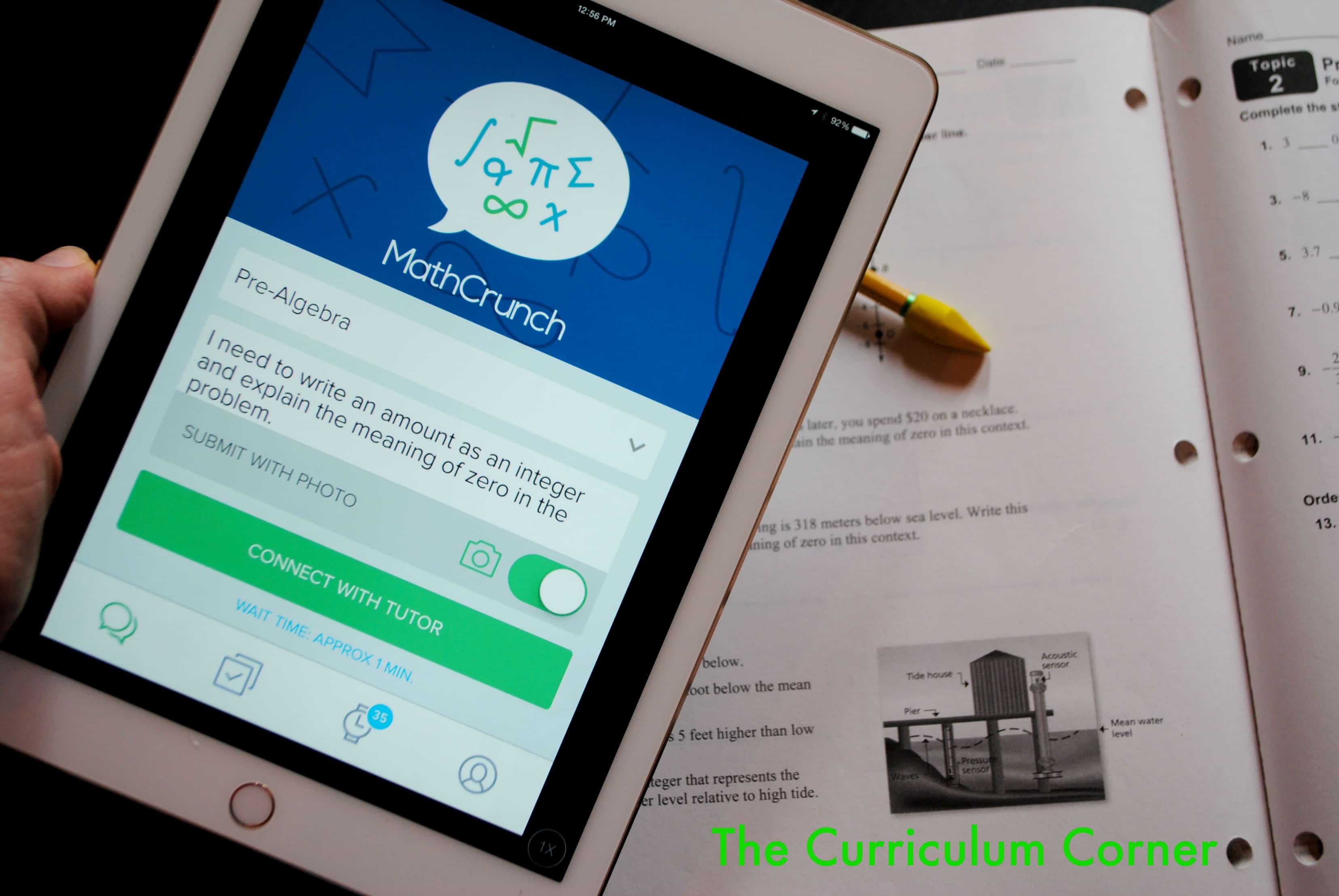 MathCrunch - an option for mobile tutoring! - The Curriculum Corner 123