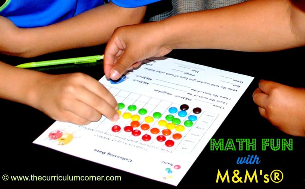 Math fun with M&M's® FREE math activities from The Curriculum Corner ...