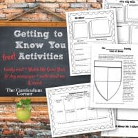 Back to School No Prep Pages - The Curriculum Corner 123