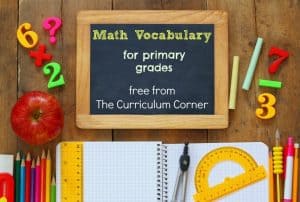 Primary Math Vocabulary Resources (142 Math Terms!) - The Curriculum ...