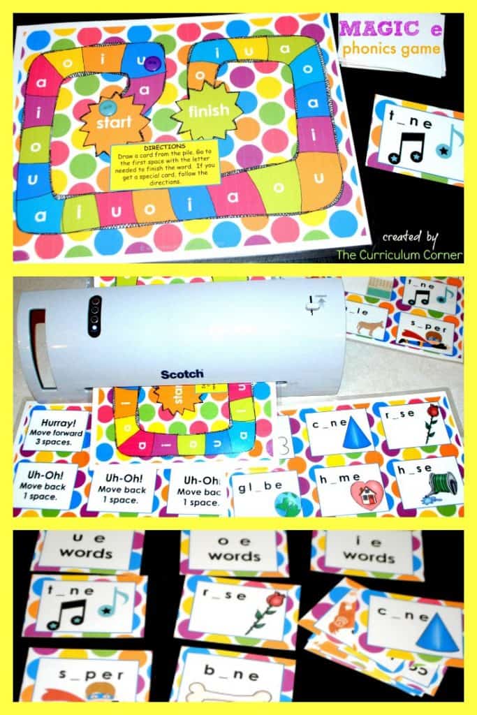 Free Magic e game for phonics practice from The Curriculum Corner - The ...