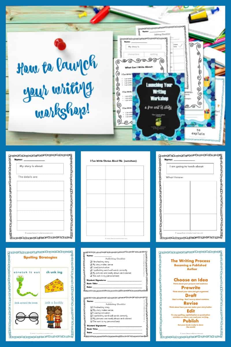 Launching Your Writing Workshop - The Curriculum Corner 123