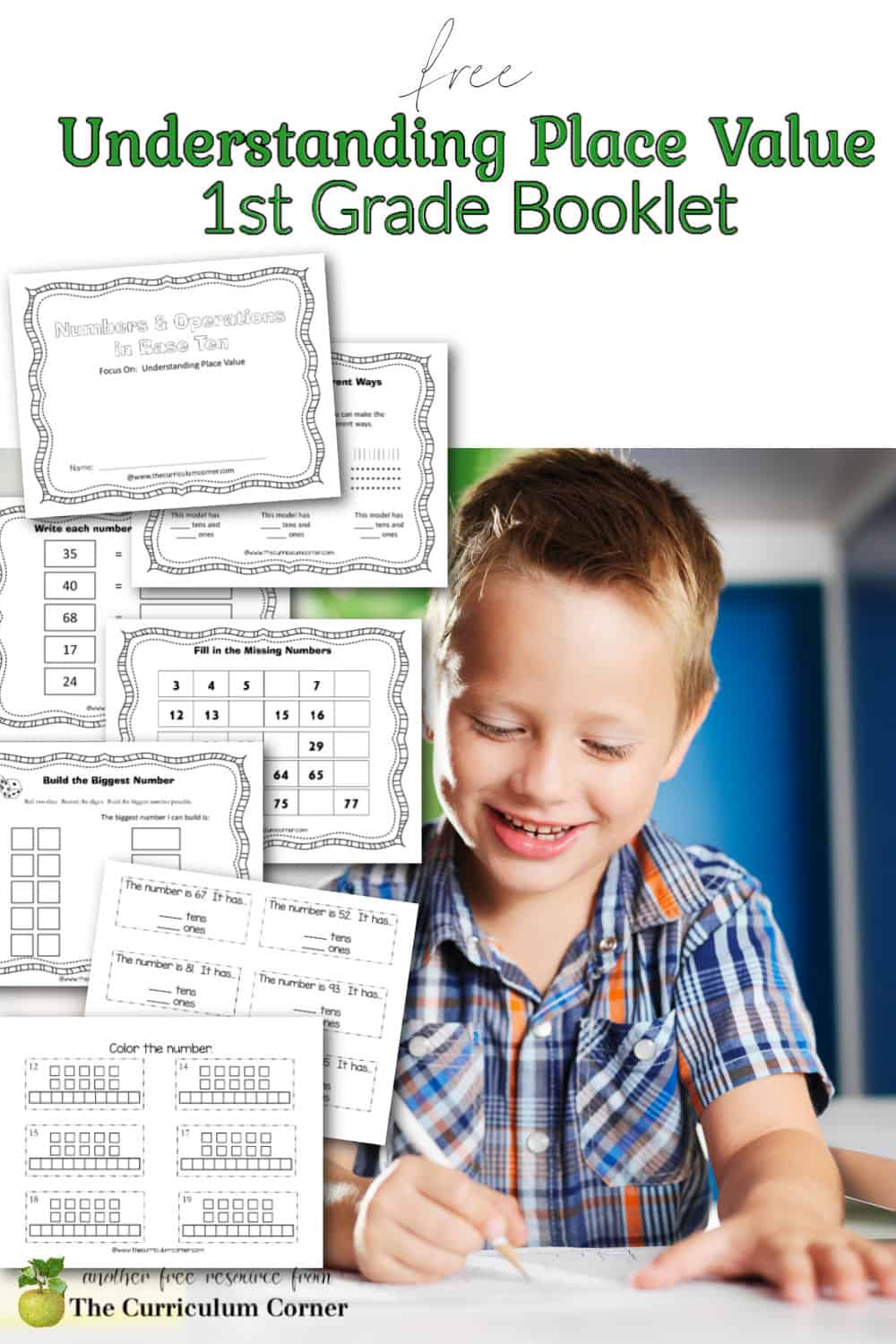 Understanding Place Value 1st Grade Booklet - The Curriculum Corner 123