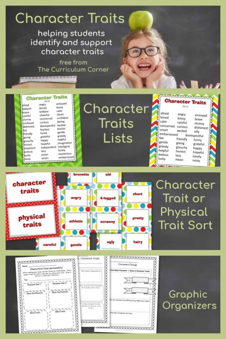 Character Traits Collection - The Curriculum Corner 123