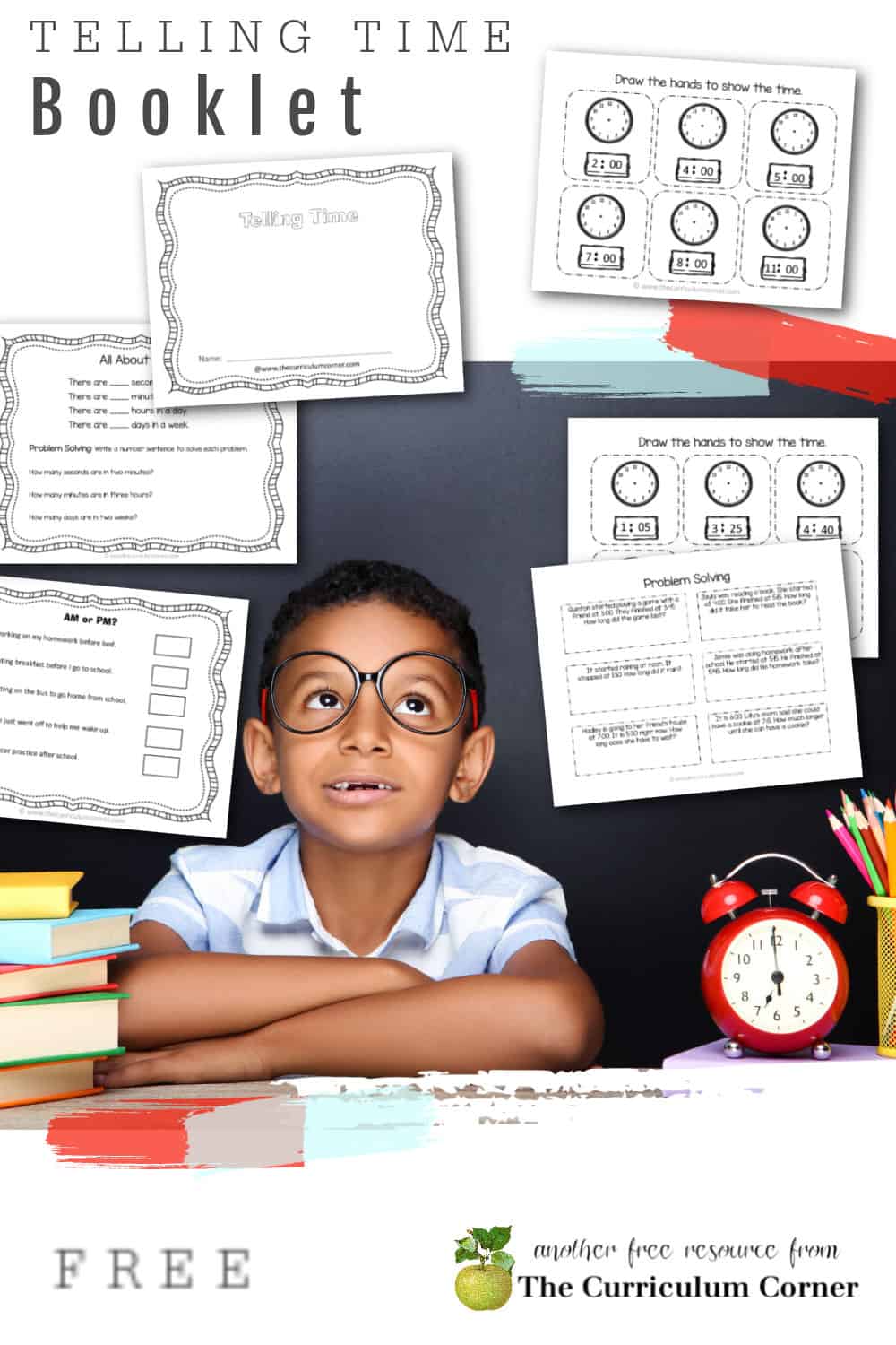 Telling Time Practice Booklet - The Curriculum Corner 123