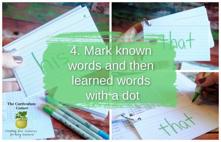 Creating Fry Word Stacks - The Curriculum Corner 123