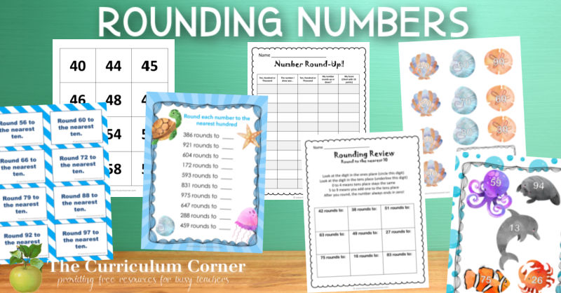 Rounding Anchor Charts & Activities - The Curriculum Corner 123