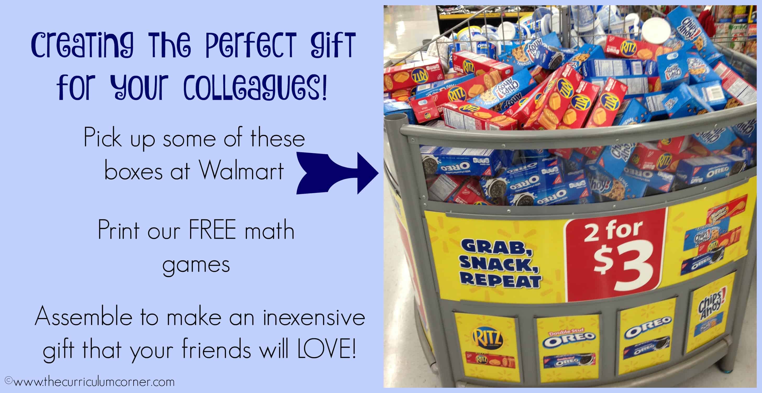 Milk & Cookies Math Game FREE from The Curriculum Corner - The ...