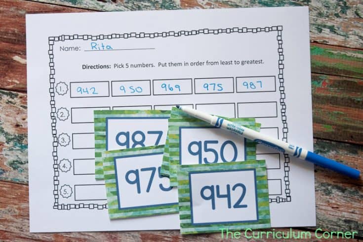 Number Cards & Printable Activities - The Curriculum Corner 123